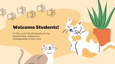 Cute Cat Activity Lesson Plan. Free PPT & Google Slides Template ...