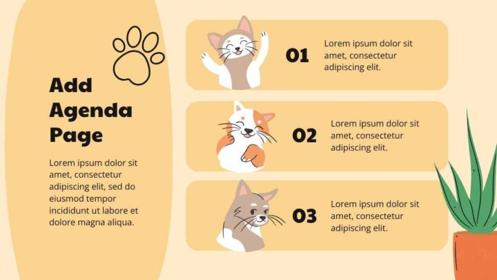 Cute Cat Activity Lesson Plan. Free PPT & Google Slides Template ...
