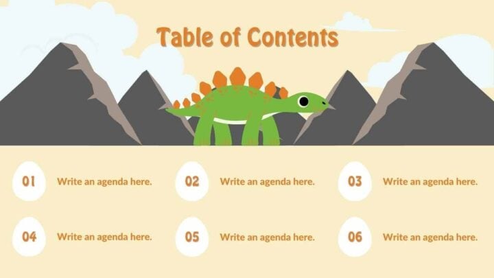 Cute Dinosaur Storybook. Presentation Template — SlidesCarnival
