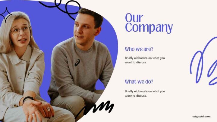 Cute Doodle Couple Therapy Meeting. Free Presentation Template ...