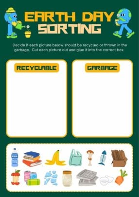 Earth Day Quiz Worksheet. Free Worksheet Template — SlidesCarnival