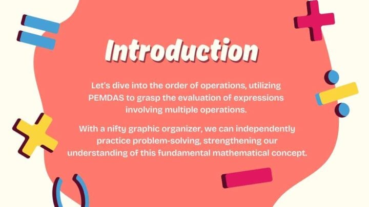 Evaluating Expressions through PEMDAS Lesson for Elementary. Free ...