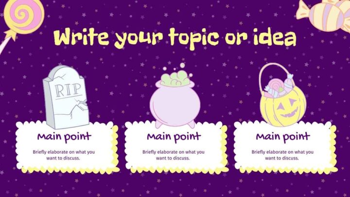 Cute Halloween Stickers Mini. Presentation Template — SlidesCarnival
