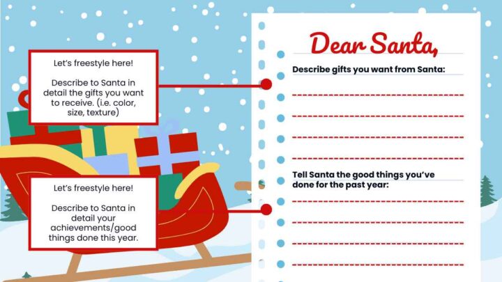 Dear Santa Letter Activity Workbook. Free PPT & Google Slides Template ...