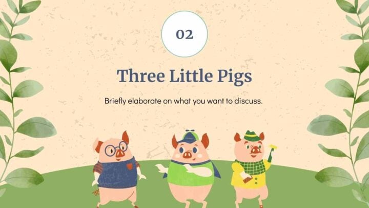 Cute Illustrated Fables Storybook. PPT & Google Slides Template ...