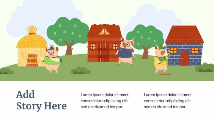 Cute Illustrated Fables Storybook. PPT & Google Slides Template ...