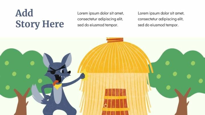 Cute Illustrated Fables Storybook. PPT & Google Slides Template ...