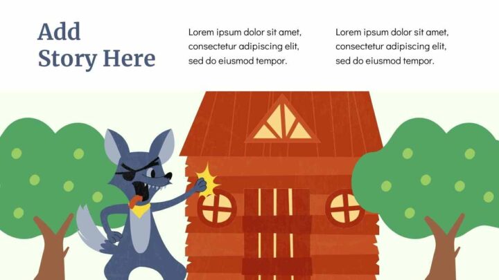 Cute Illustrated Fables Storybook. PPT & Google Slides Template ...