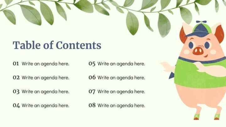 Cute Illustrated Fables Storybook. PPT & Google Slides Template ...