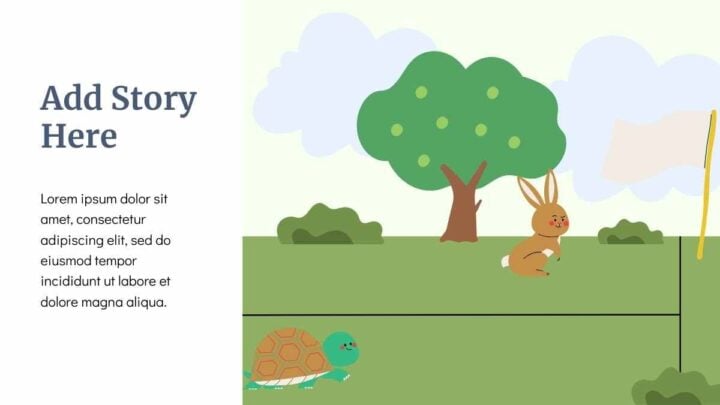 Cute Illustrated Fables Storybook. PPT & Google Slides Template ...