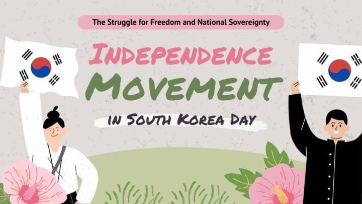 Independence Movement in South Korea Day. Free Slides Template ...