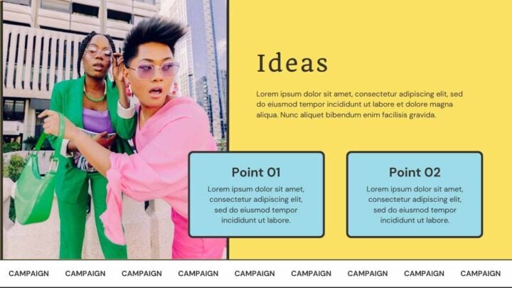 Influencer Campaign. Free Slides Template — SlidesCarnival