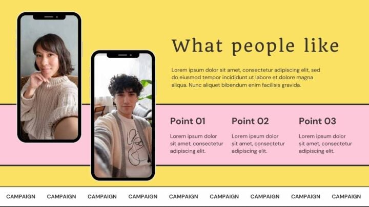 Influencer Campaign. Free Slides Template — SlidesCarnival