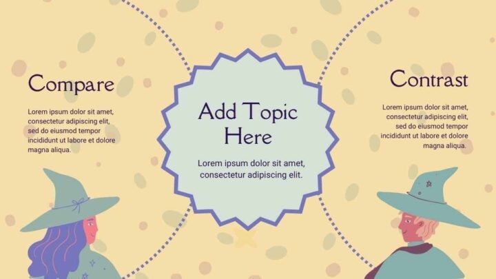 Cute Illustrated Magical Wizard World Mini. Free Presentation Template ...