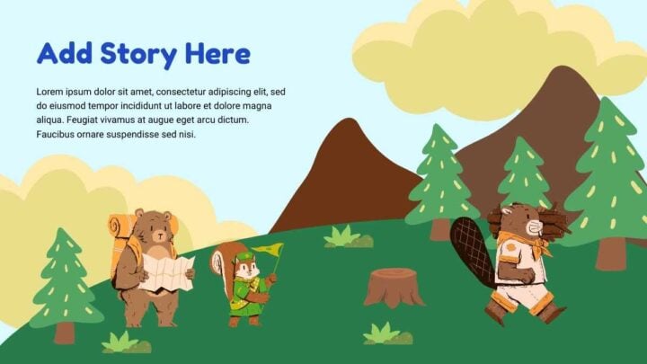 Cute Illustrated Nature Adventure Storybook. PPT & Google Slides ...