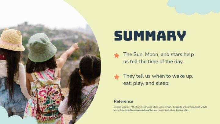 Sun, Moon, and Stars Lesson for Pre-School. Free PPT & Google Slides ...