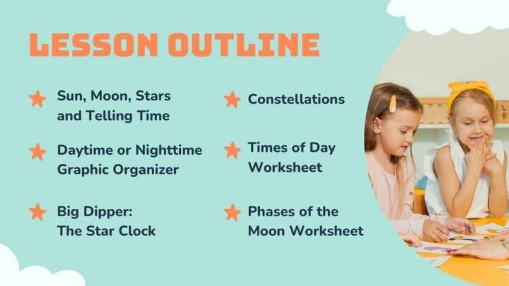 Sun, Moon, and Stars Lesson for Pre-School. Free PPT & Google Slides ...