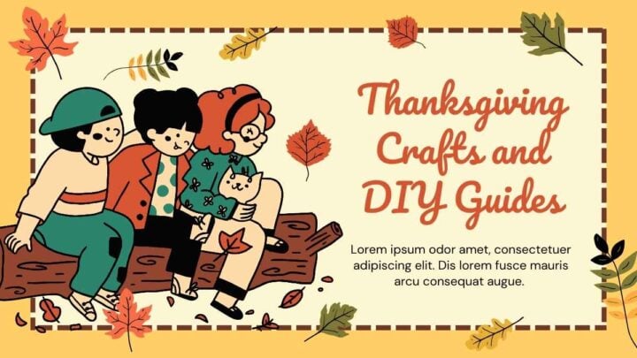 Thanksgiving Crafts and DIY Guides. Free PPT & Google Slides Template ...