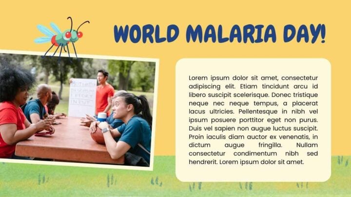 Cute Illustrated World Malaria Day. Free PPT & Google Slides Template ...