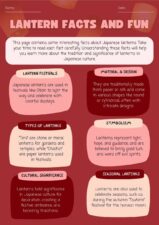 Japanese Lantern Worksheet. Free Worksheet Template — SlidesCarnival