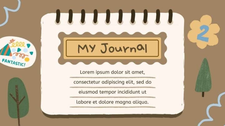 Cute Korean Style Journal. Presentation Template — SlidesCarnival