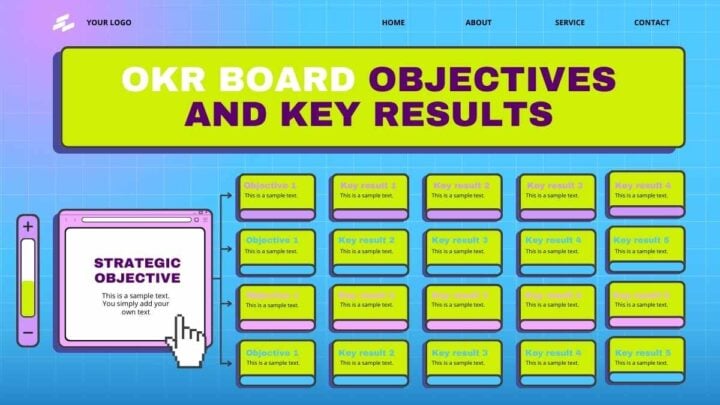 OKRs Framework for Performance. Free Slides Template — SlidesCarnival