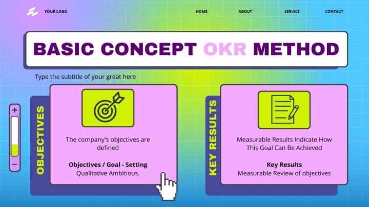 OKRs Framework for Performance. Free Slides Template — SlidesCarnival