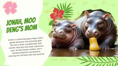 Cute Moo Deng Background. Free PPT & Google Slides Template ...