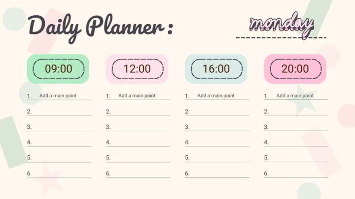 Cute New Year Fresh Start Yearly Planner. Free Presentation Template ...