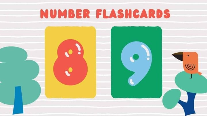 Cute Number Flashcards. Free Flashcards Template — SlidesCarnival