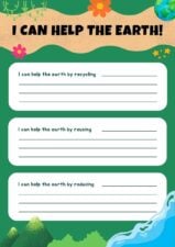 Saving Our Planet Earth Worksheet. Free PPT & Google Slides Template ...