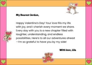 Sweet Love Letters for Valentine's Day. Free Slides Template ...