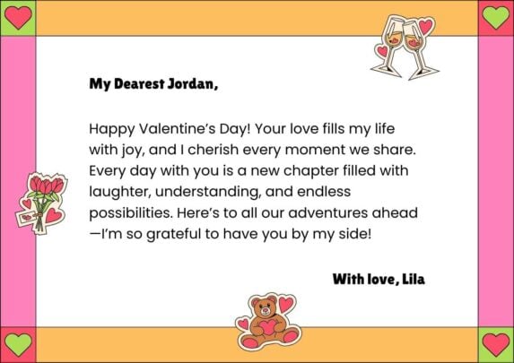 Sweet Love Letters for Valentine's Day. Free Slides Template ...