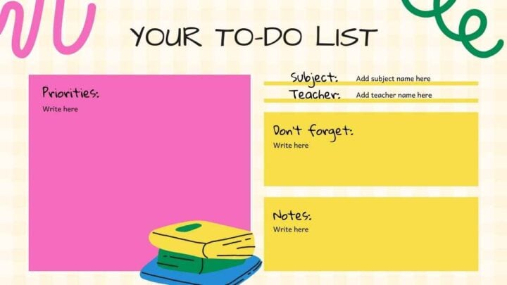 University Class Schedule Planner. Free PPT & Google Slides Template ...