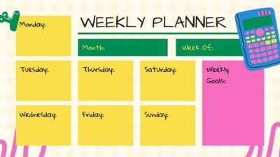 University Class Schedule Planner. Free PPT & Google Slides Template ...