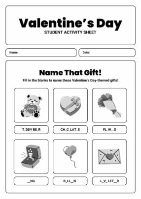 Valentine's Day Printable Activities for Students. Free PPT & Google ...
