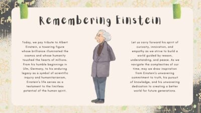 Albert Einstein Biography . Free Slides Template — SlidesCarnival