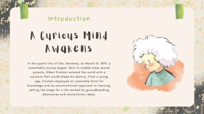 Albert Einstein Biography . Free Slides Template — SlidesCarnival