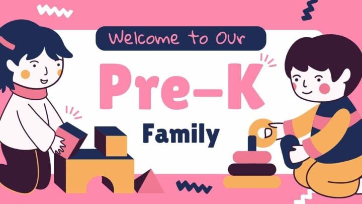 Cute Welcome to Our Pre-K Family. Free PPT & Google Slides Template ...