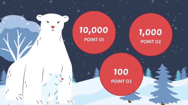 Winter Polar Bear Background. Free PPT & Google Slides Template ...
