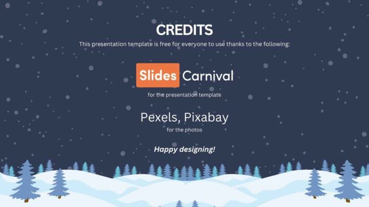 Winter Polar Bear Background. Free PPT & Google Slides Template ...