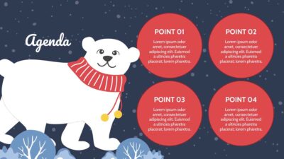 Winter Polar Bear Background. Free PPT & Google Slides Template ...