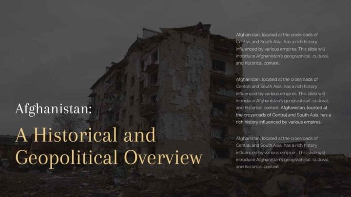 Afghanistan War. Free PPT & Google Slides Template — SlidesCarnival