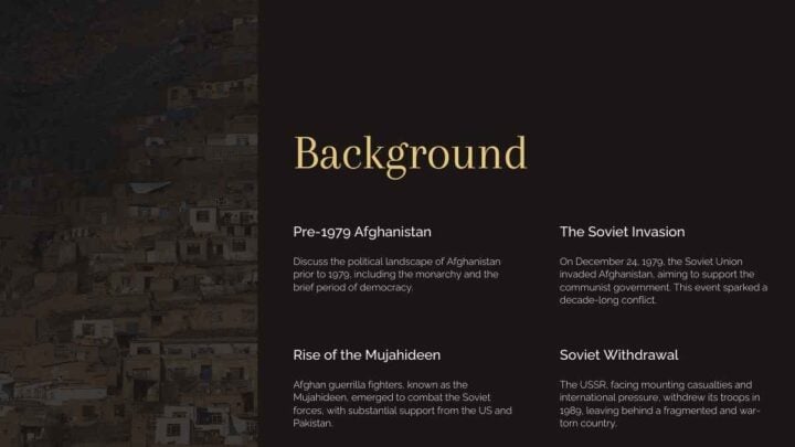 Afghanistan War. Free PPT & Google Slides Template — SlidesCarnival