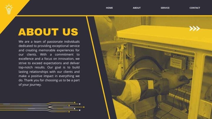 Electricital Industry Company Profile. Free PPT & Google Slides ...