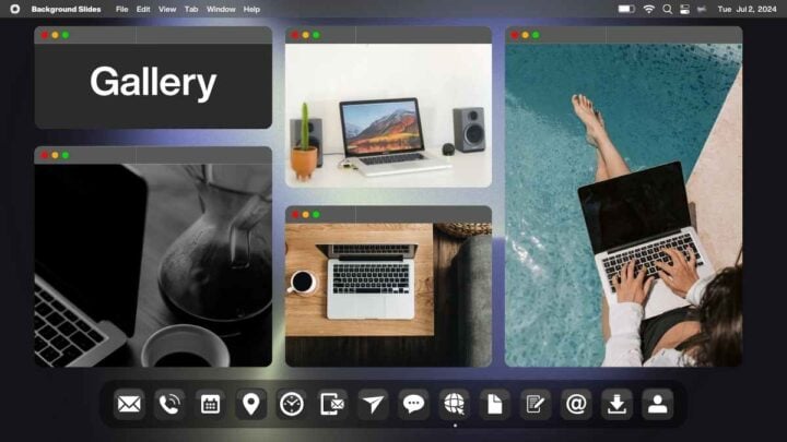 Apple Macbook UI Background. Free Slides Template — SlidesCarnival