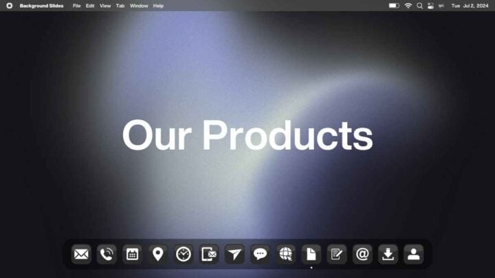 Apple Macbook UI Background. Free Slides Template — SlidesCarnival