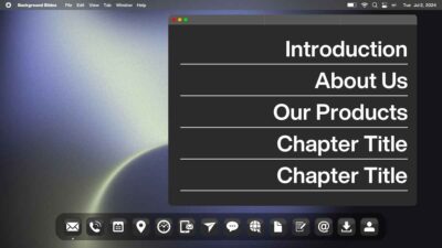 Apple Macbook UI Background. Free Slides Template — SlidesCarnival
