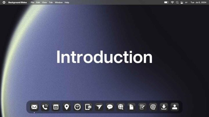 Apple Macbook UI Background. Free Slides Template — SlidesCarnival
