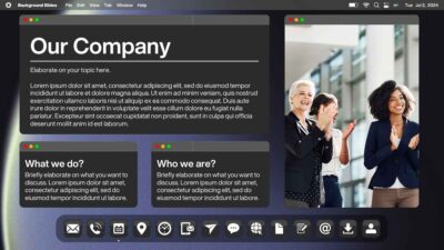 Apple Macbook UI Background. Free Slides Template — SlidesCarnival